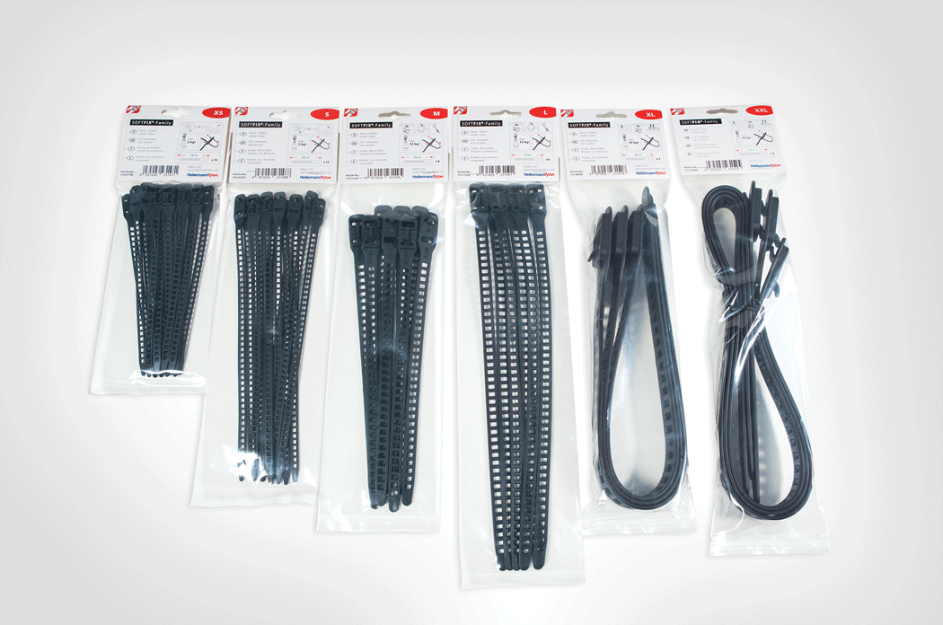 Wiederverwendbare Kabelbinder: Flexibel bündeln und montieren mit der SOFTFIX-Familie ...